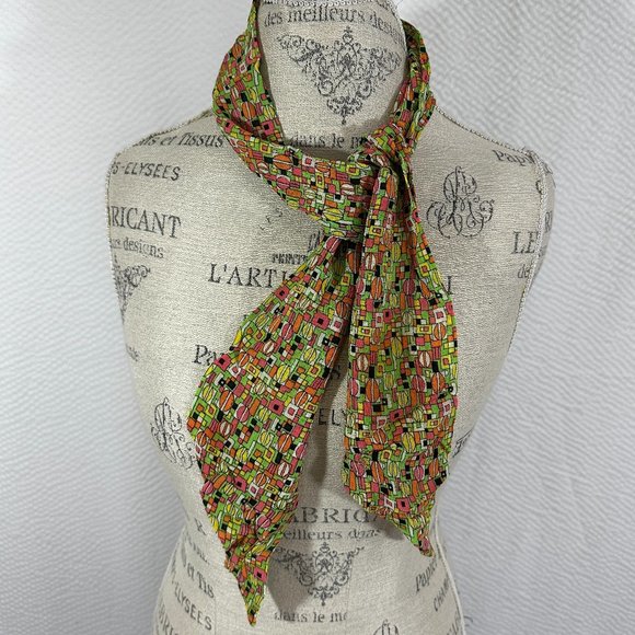 Vintage | Accessories | Vintage 6s 70s Mod Scarf Long Sheer Scarf Mod ...